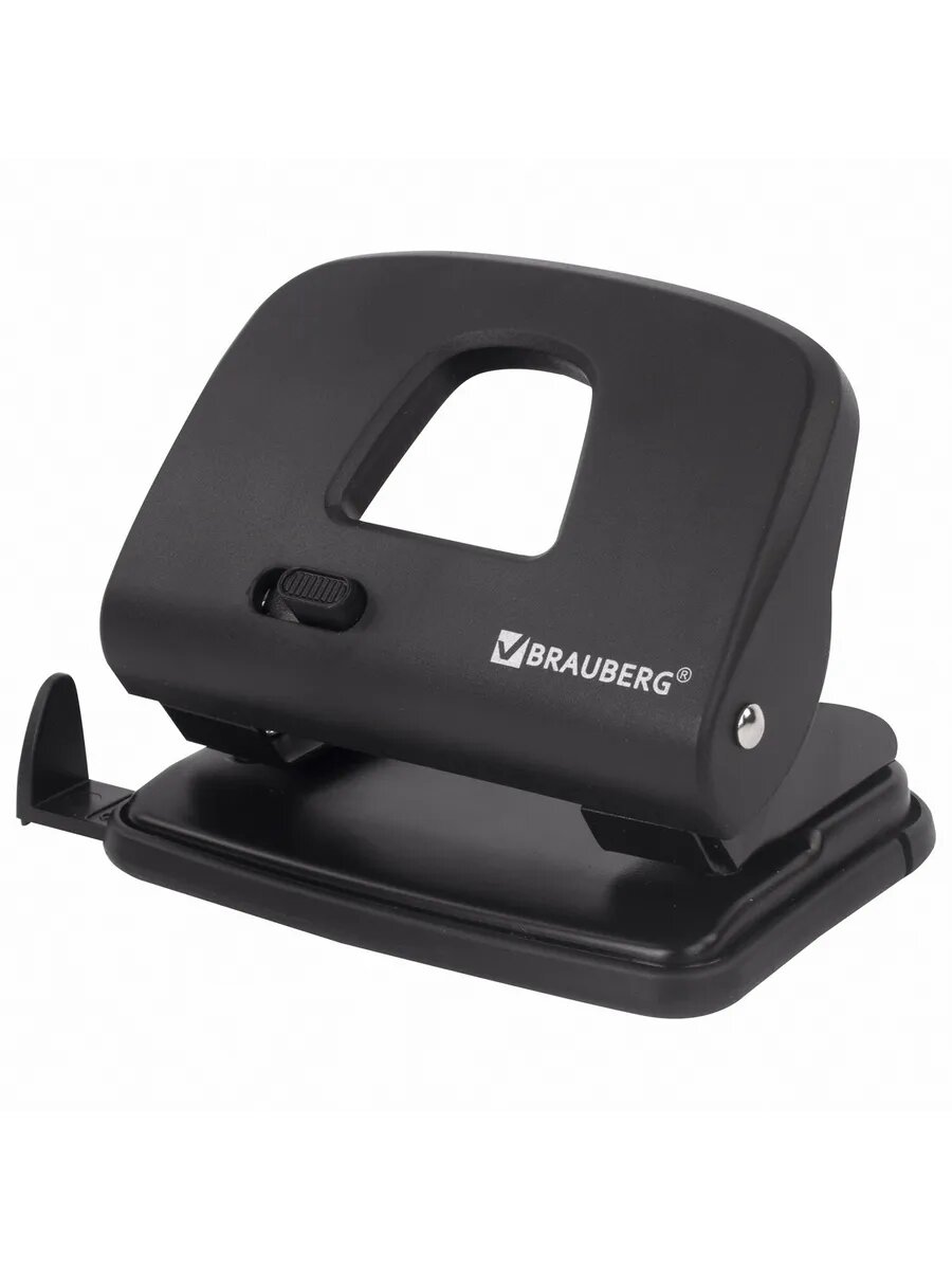 Дырокол, до 20 листов, черный