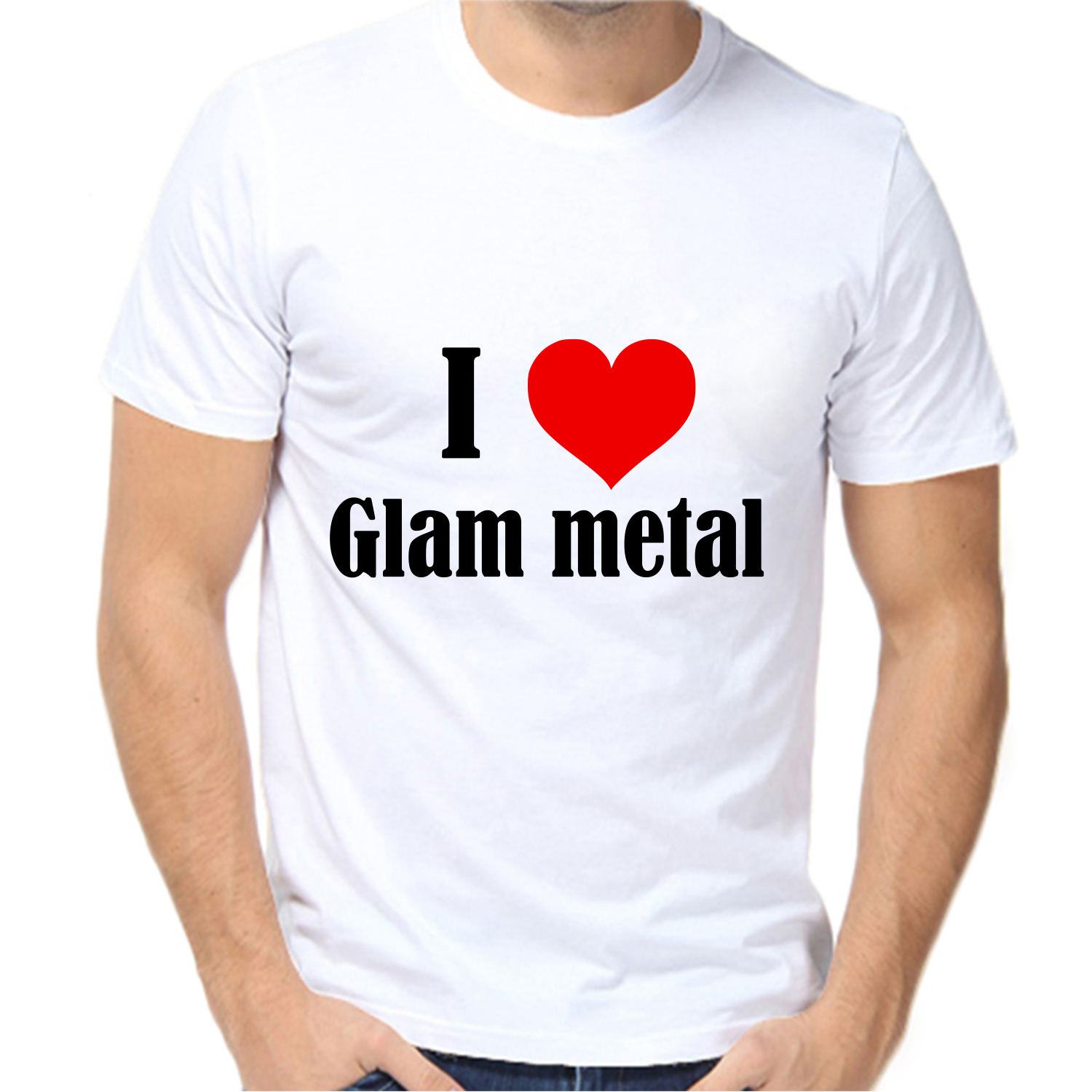 Футболка Я люблю Glam metal Глэм-метал
