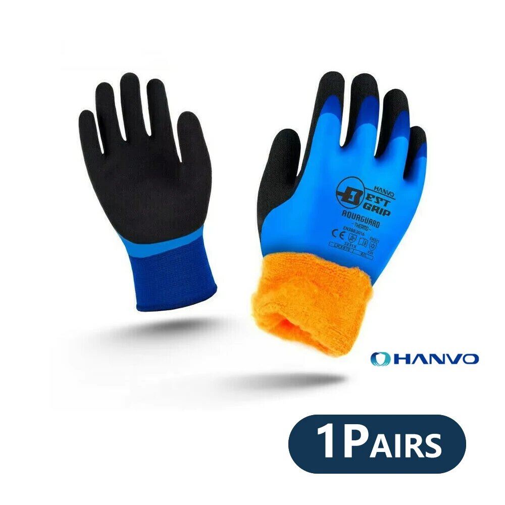 Перчатки рабочие Hanvo DS303, XL, синие