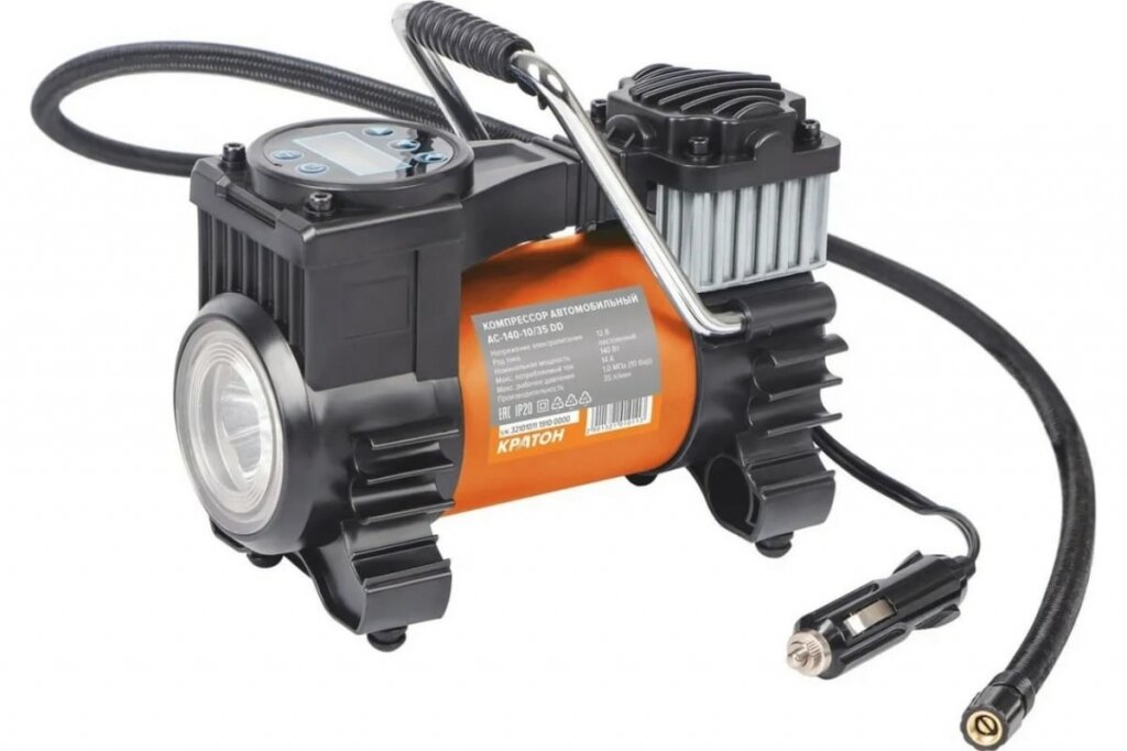 Компрессор автомобильный цифровой Кратон AC14010/35DD, 3 21 01 011