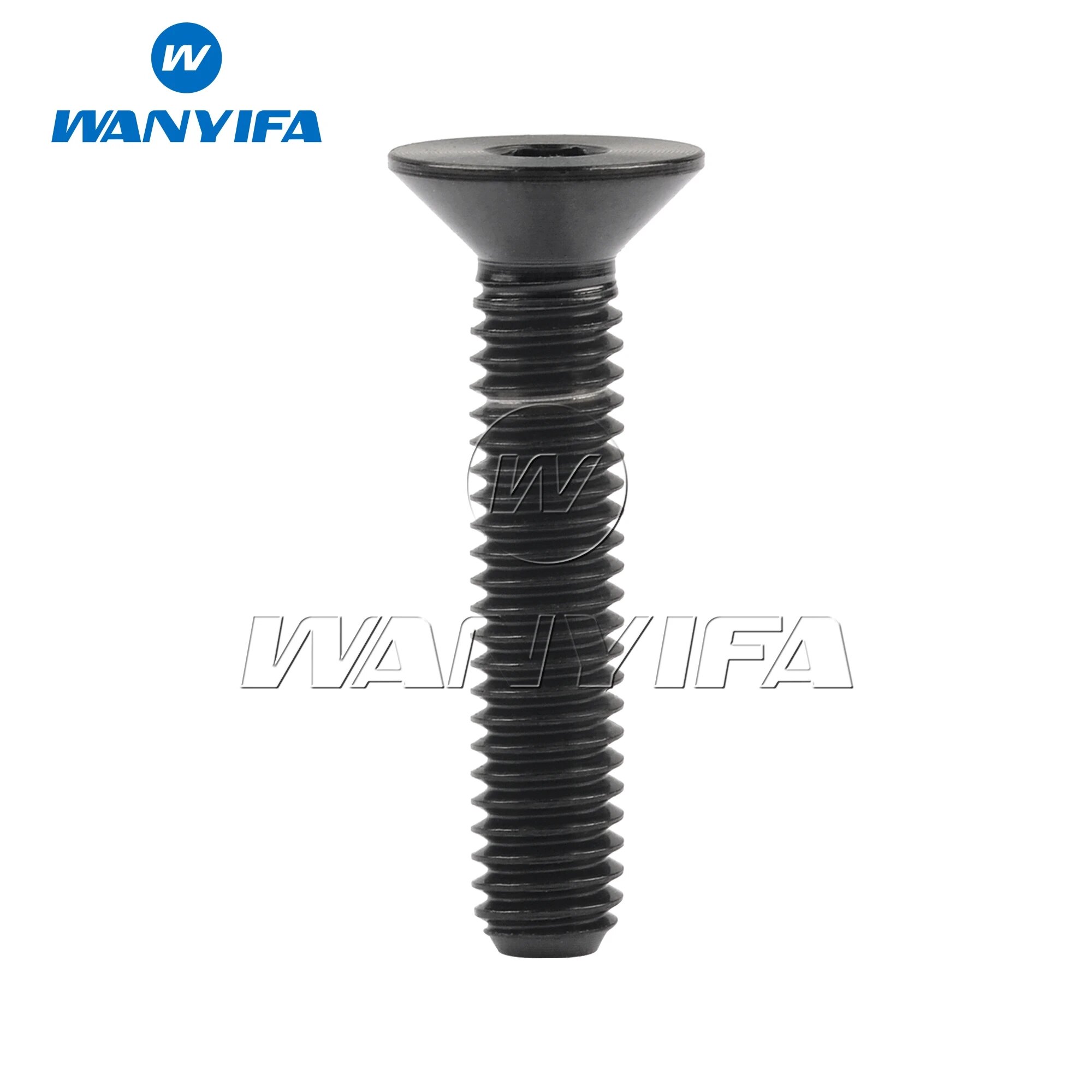 Wanyifa титановые болты M4x 8/10/15/20 мм черный, 15 мм