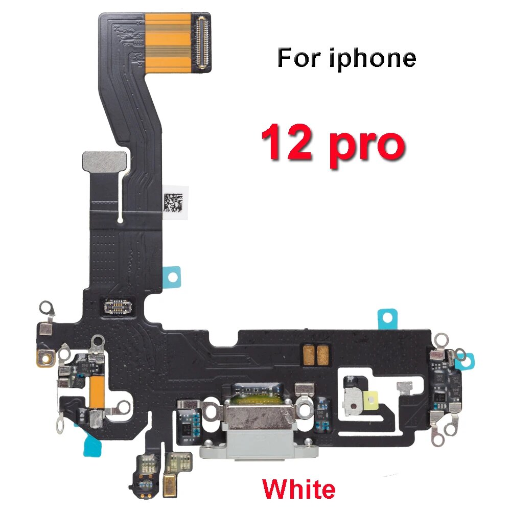 1 шт. USB-порт для зарядки, гибкий кабель для iPhone 11 12 pro Max, мини-разъем для for 12pro white