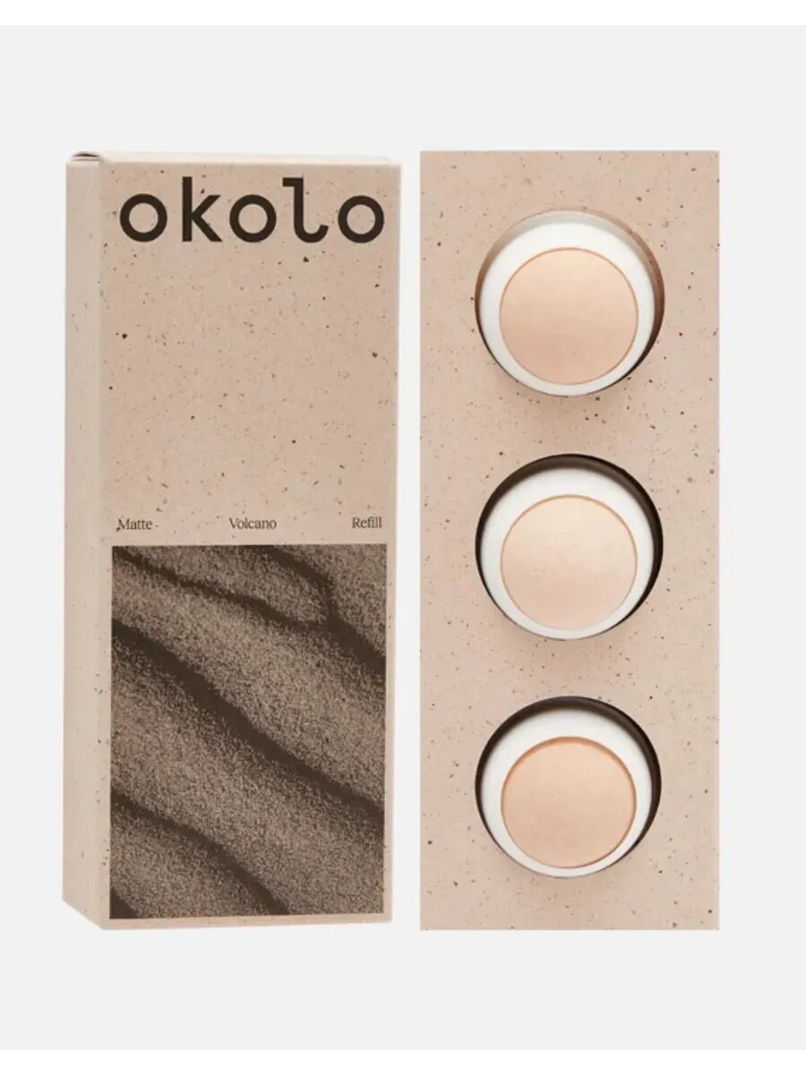 Рефилы вулканического роллера OKOLO matte volcano refill