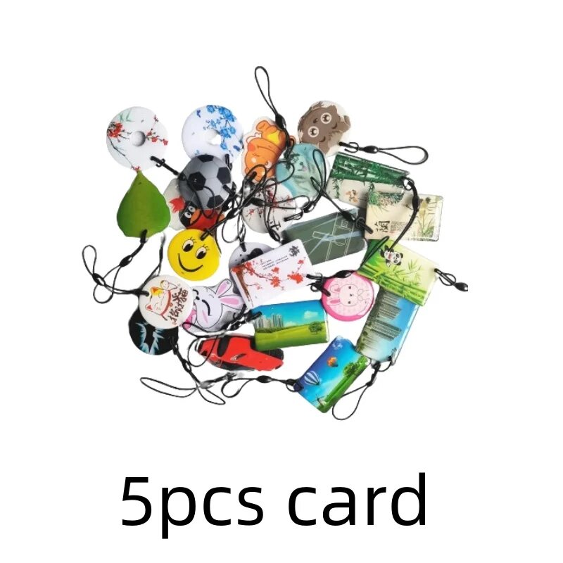 RFID перезаписываемые брелоки для ключей 13,56 МГц 5 шт. Mixed cards