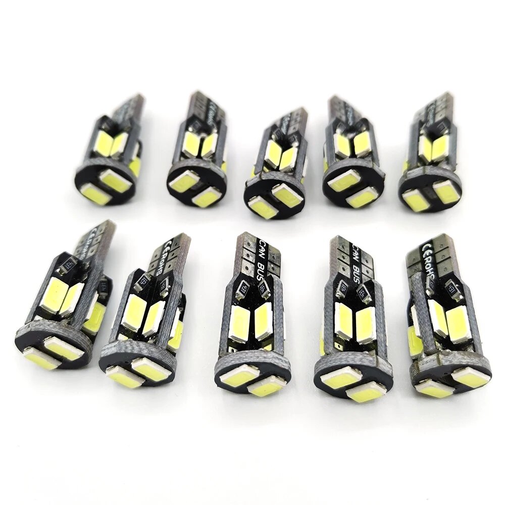 10 шт. T10 Led лампочка для салона автомобиля Canbus для VW Golf Polo Passat Scirocco Tiguan для Skoda Octavia Seat