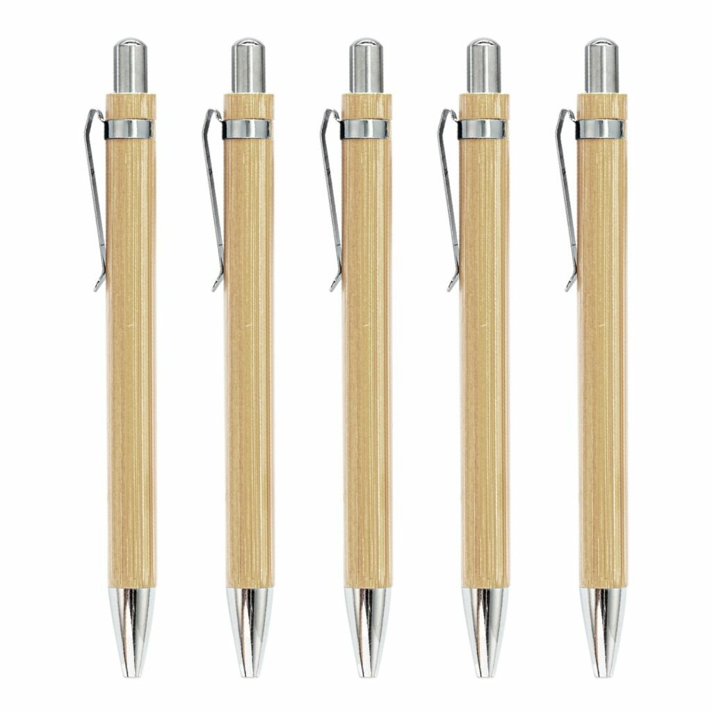 Шариковая ручка Bamboo advertising pen press-1 комплект из 5 шариковых ручек