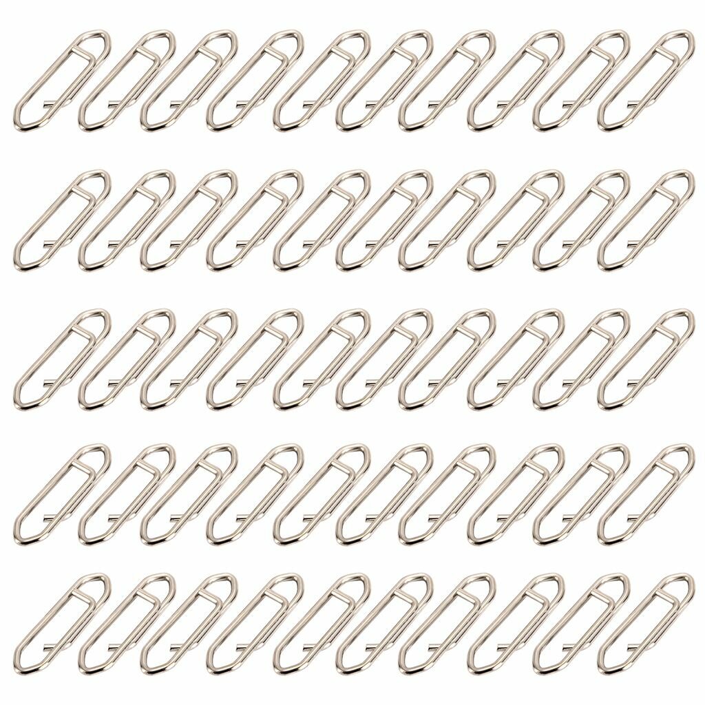 Инструменты для рыбалки, Мощные быстросъемные карабины из нержавеющей стали рыболовных снастей - маленькие, 50 штук в упаковке