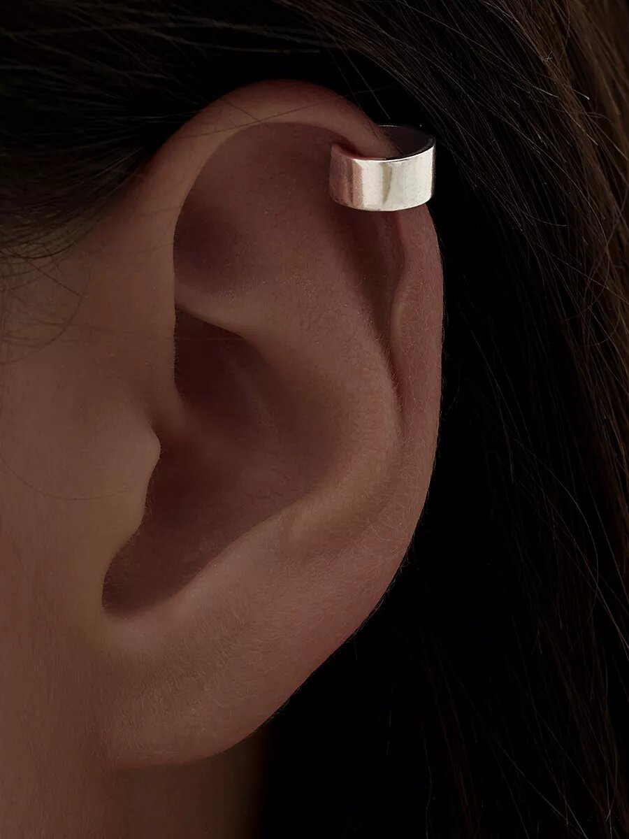 Кафф, серебро, 925 проба, золочение