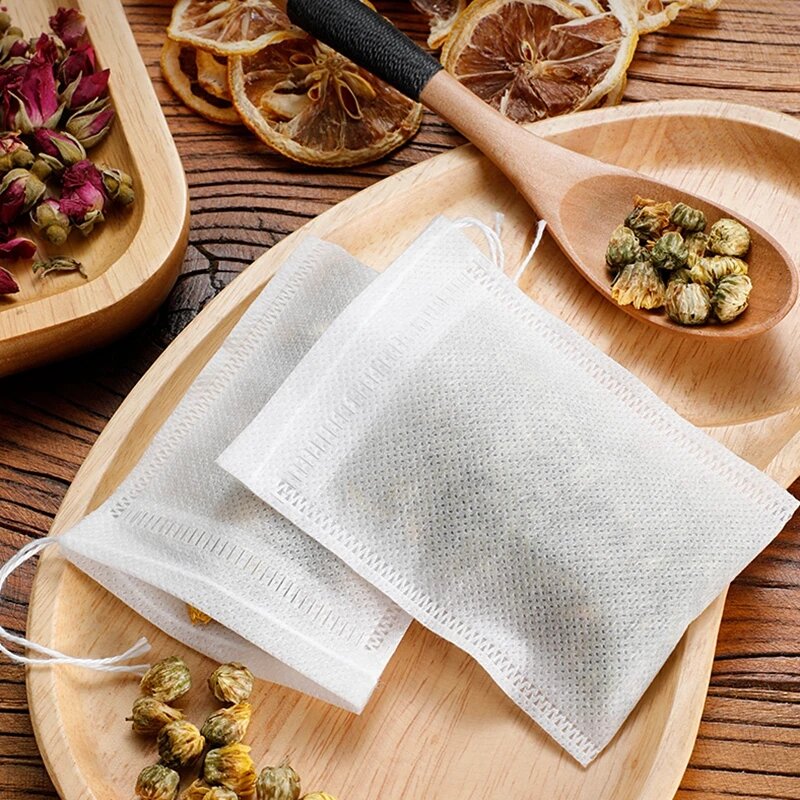 Одноразовые чайные пакетики нетканого полотна 5x7cm