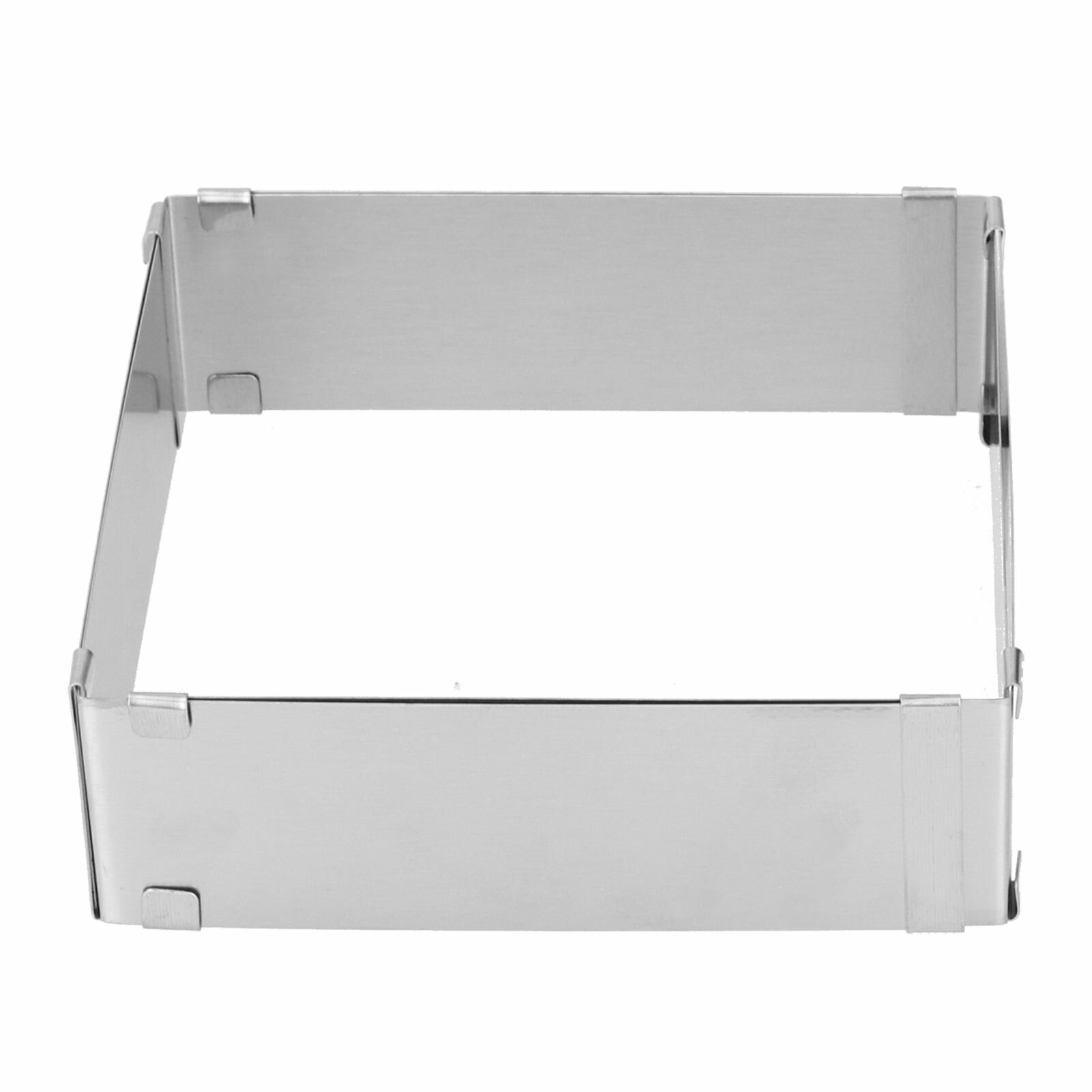 Раздвижная форма для тортов из нержавеющей стали, квадратная, для маффинов, печенья, шоколада, пирожных