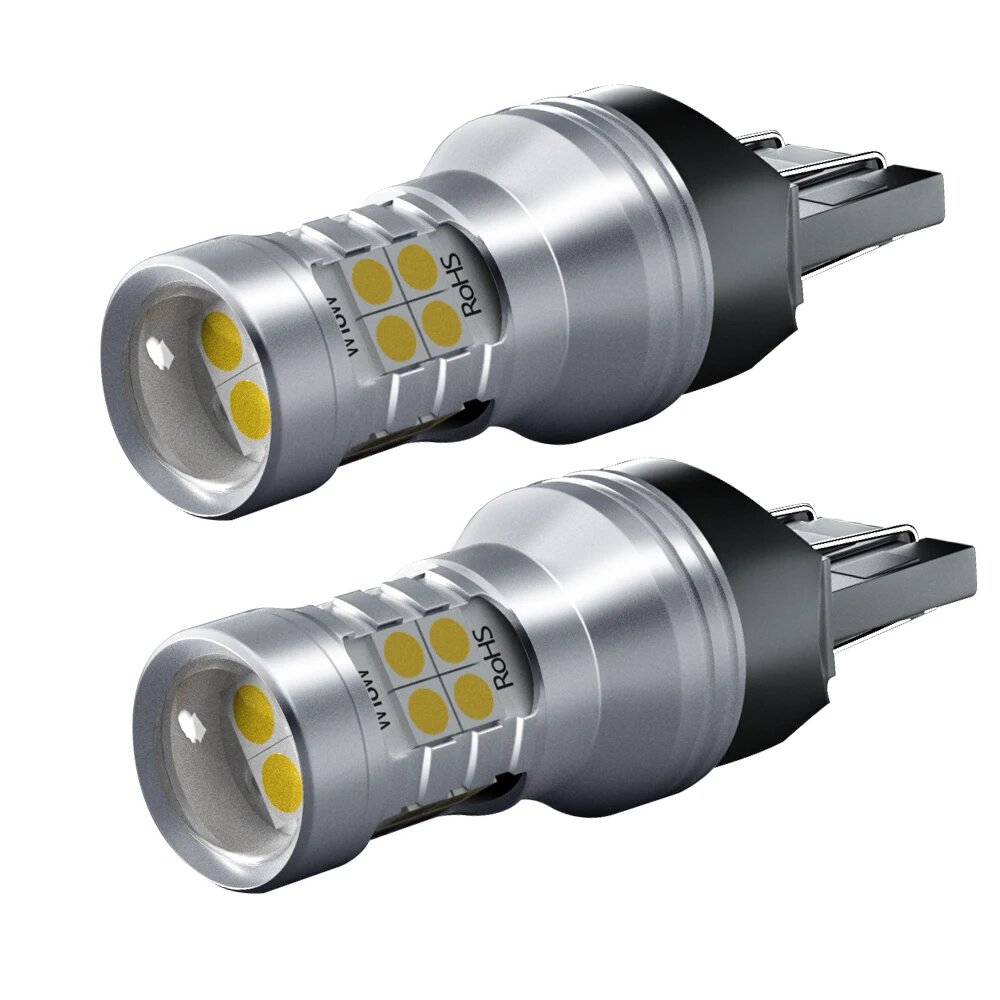 2 шт. светодиодные дневные ходовые огни DRL, лампа Canbus W21/5W 7443 T20 для Chevrolet Malibu Trax Dacia Duster Logan 2 Sandero White