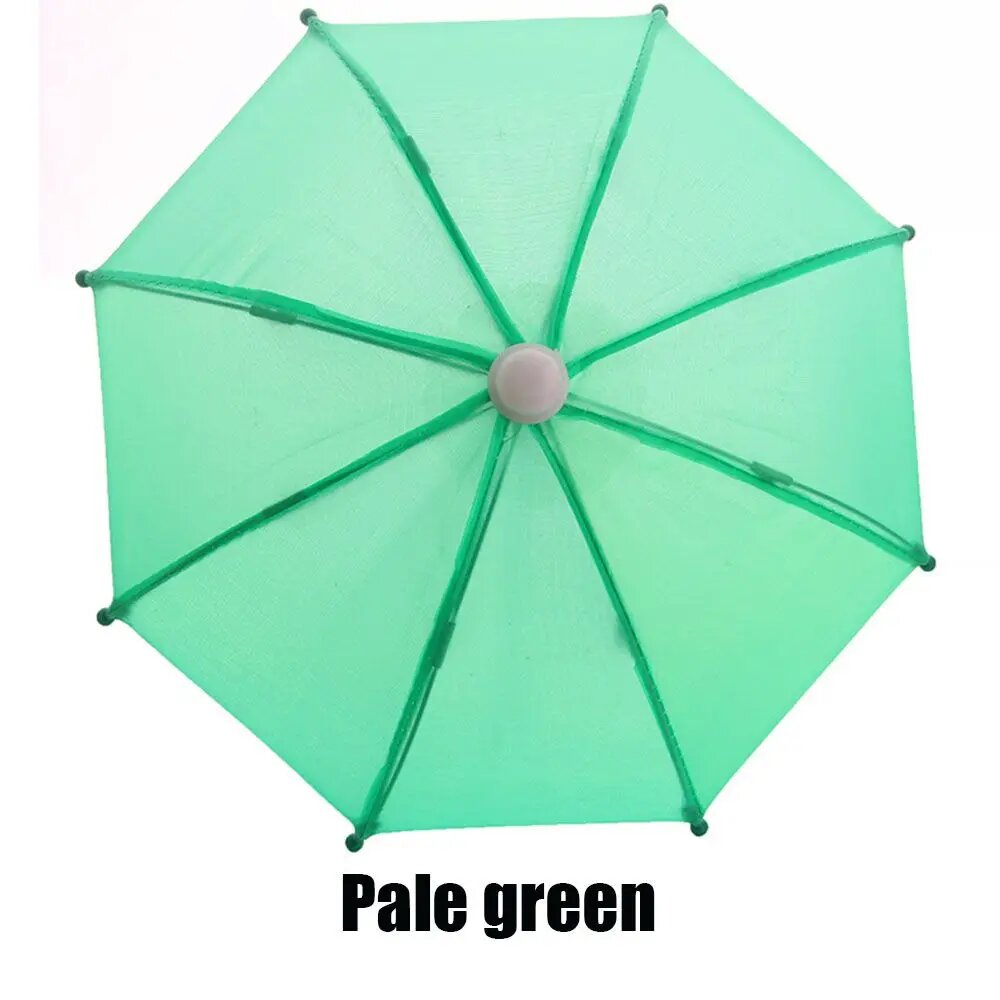 Мини-зонтики для кукол, pale green, 10 шт.