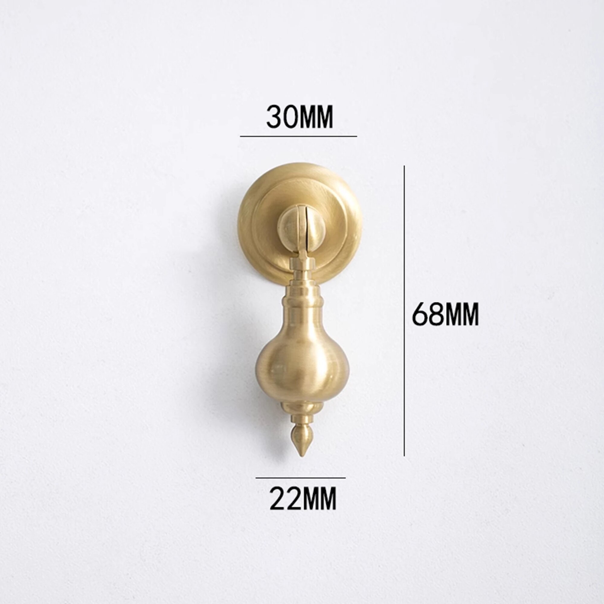 Ручки для шкафа из латуни Brass drop pulls