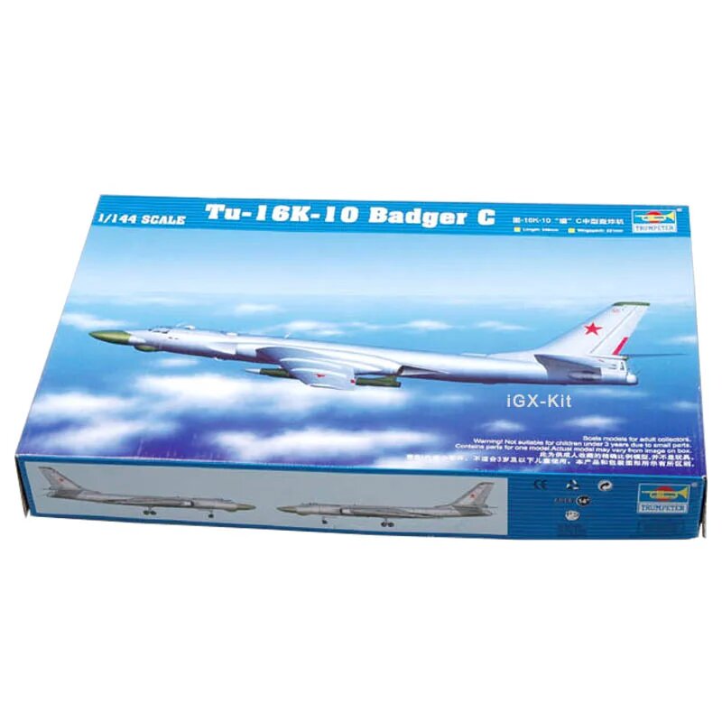 Trumpeter 1/144 Ту-16К-10, пластик