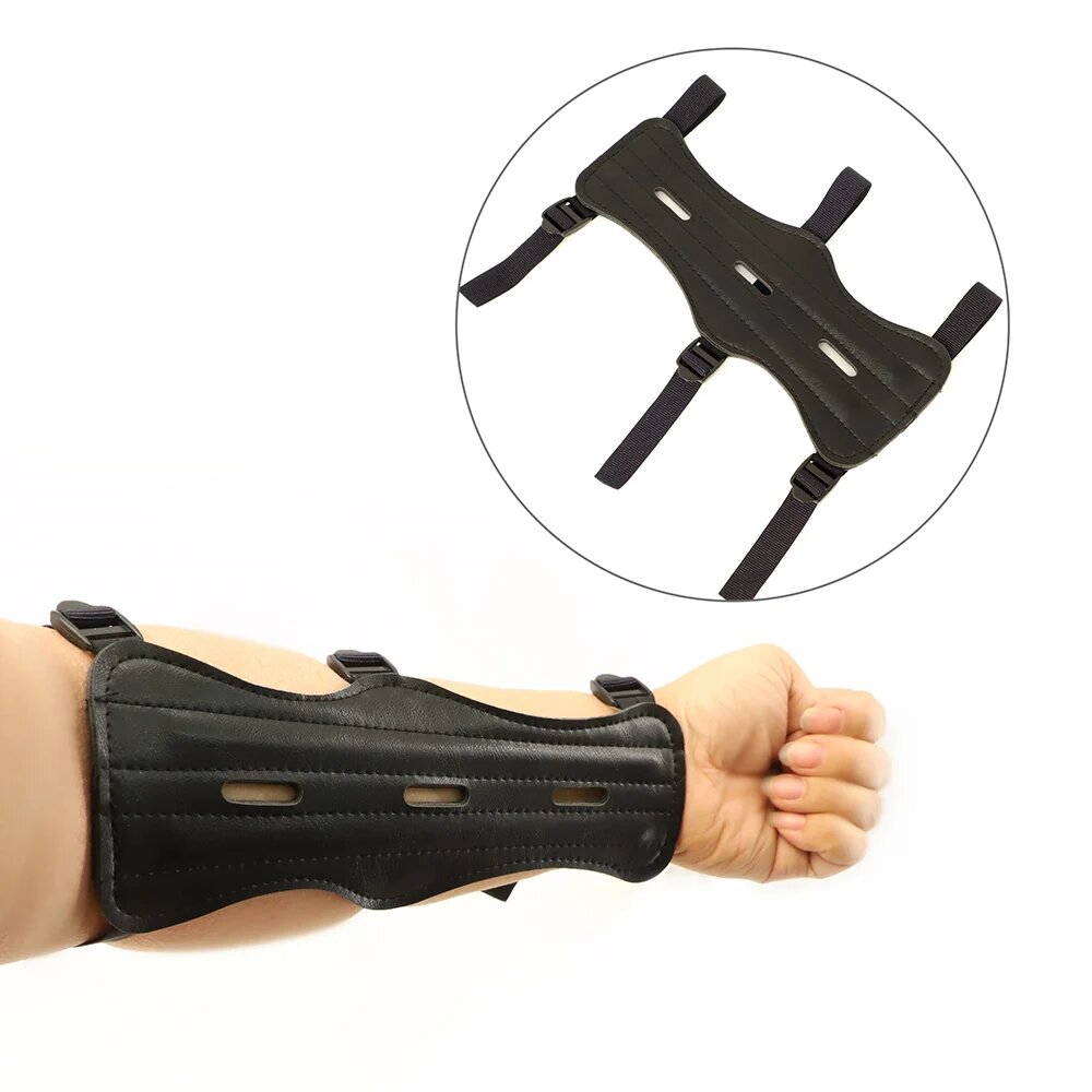 Кожаный регулируемый нарукавник для стрельбы из лука