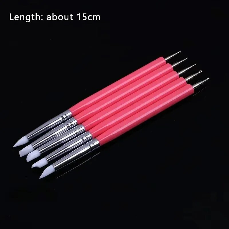 Набор кистей для лепки, 6 шт, Pink, 15см
