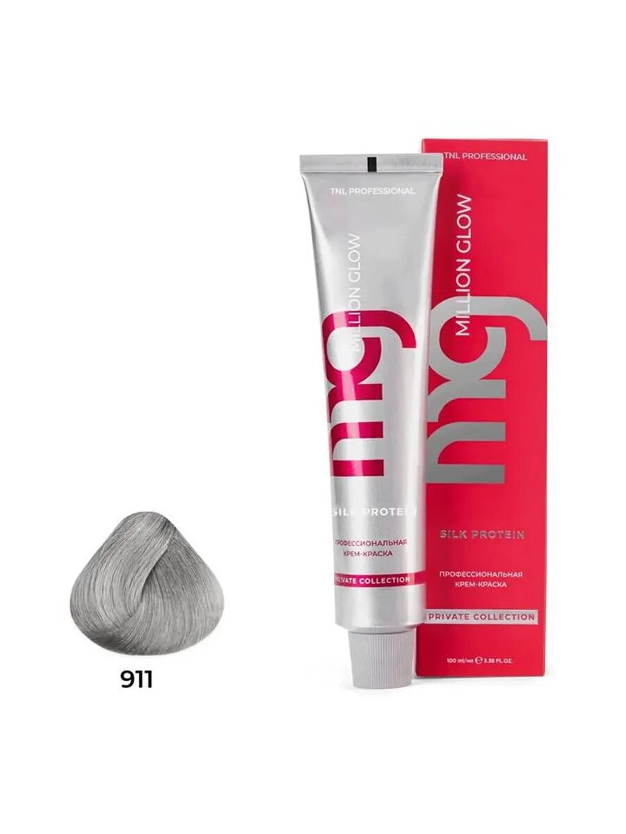 Крем-краска для волос Million glow Private collection Silk protein 911