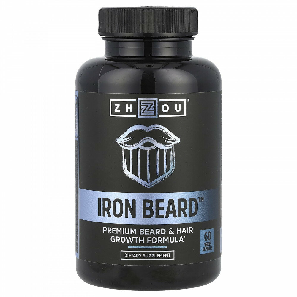 Zhou Nutrition, Iron Beard, 60 вегетарианских капсул