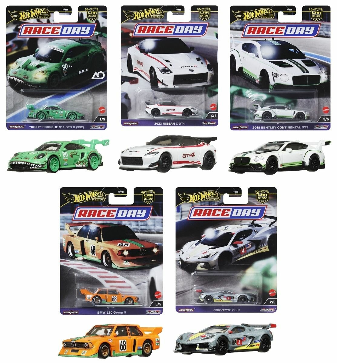 Машинка коллекционная Mattel Hot Wheels Premium Car Culture FPY86 Terra Trek series,5 шт. в комплекте