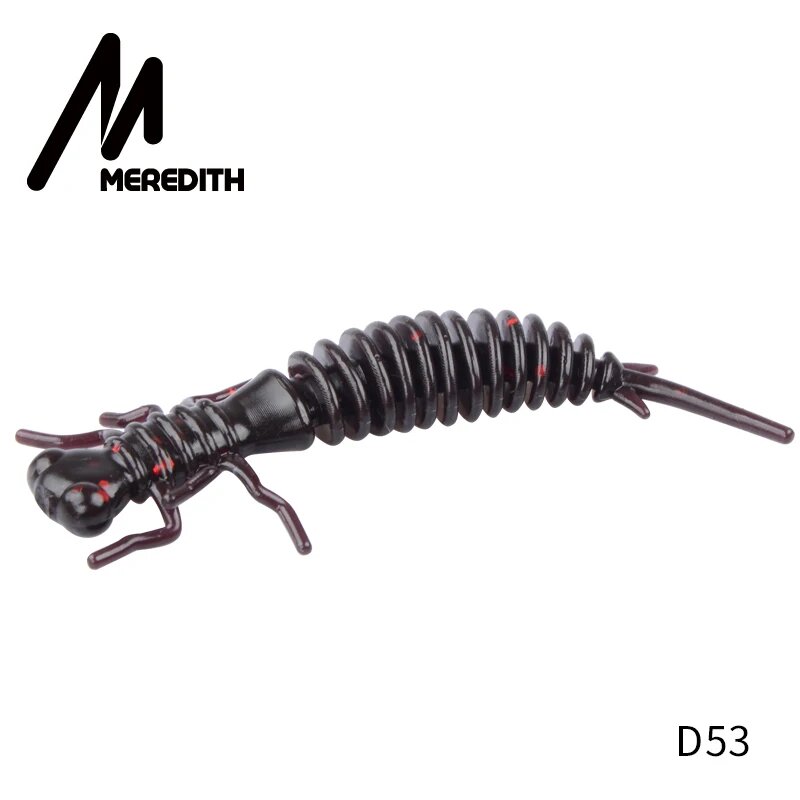 MEREDITH Larva Силиконовые приманки 50 мм, 62 мм, 85 мм 50mm 10pcs, D53