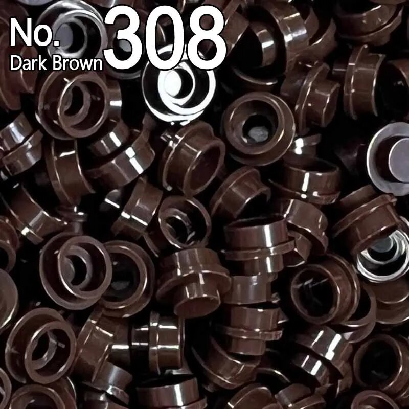 Пластиковые блоки для мозаики Dark Brown 930 шт.