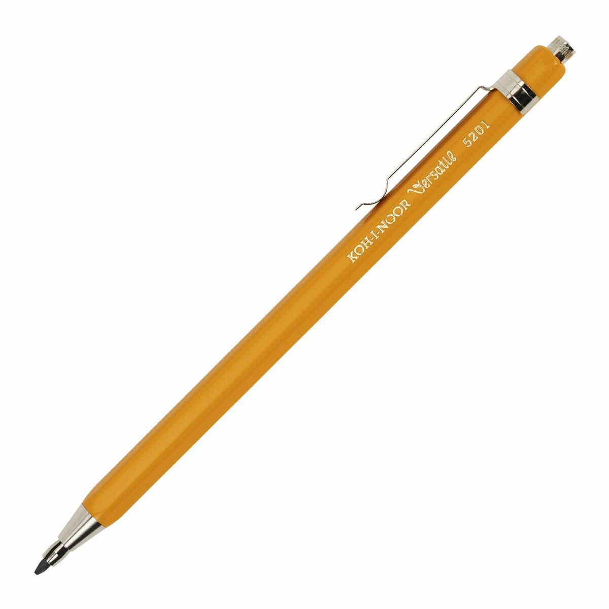 Карандаш механический цанговый Koh-I-Noor Versatil (2мм, зажим и точилка, желтый корпус) (5201CN1004BL), 24шт.