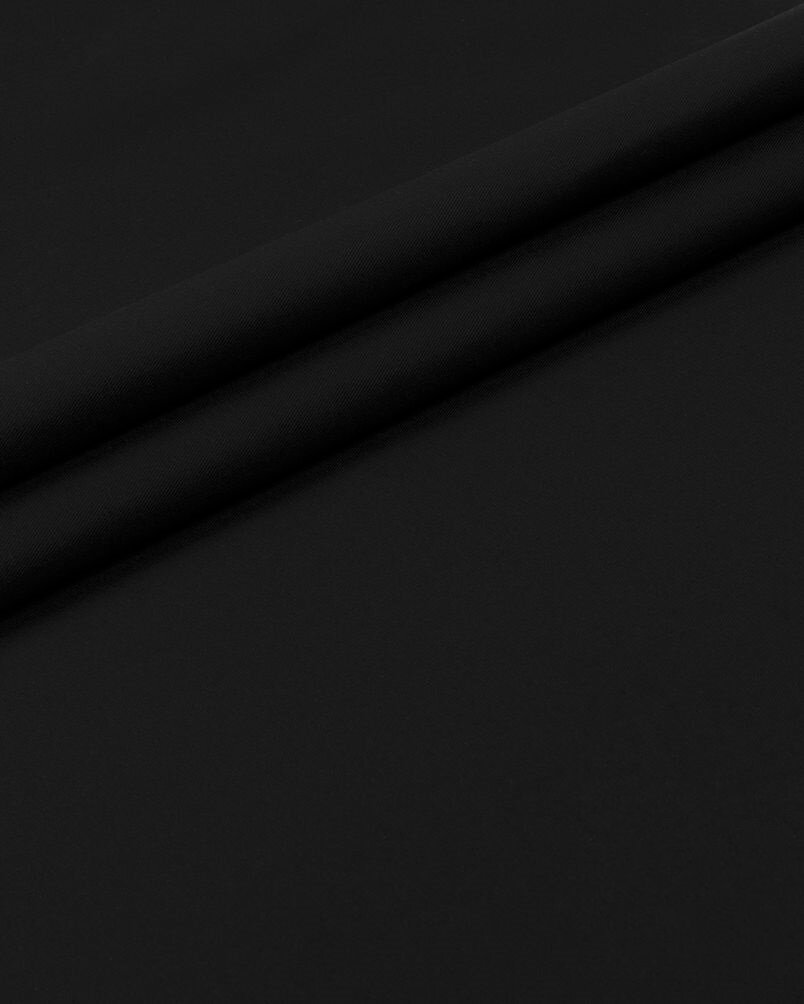 Ткань саржа 100% хлопок. Плотность 260 гр/м2. Цвет черный. Готовый отрез 3*1,5м