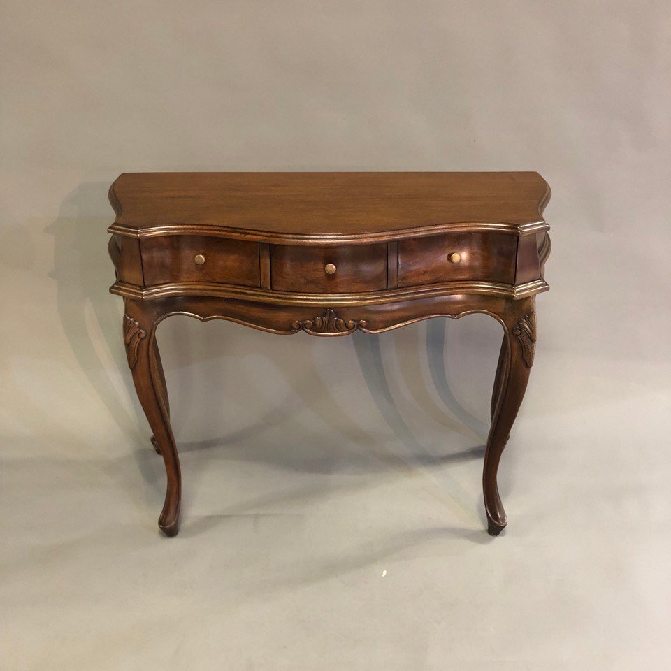 Консольный стол DOMKORLEONE из красного дерева (mahogany wood) цвет Antique Sou Dark