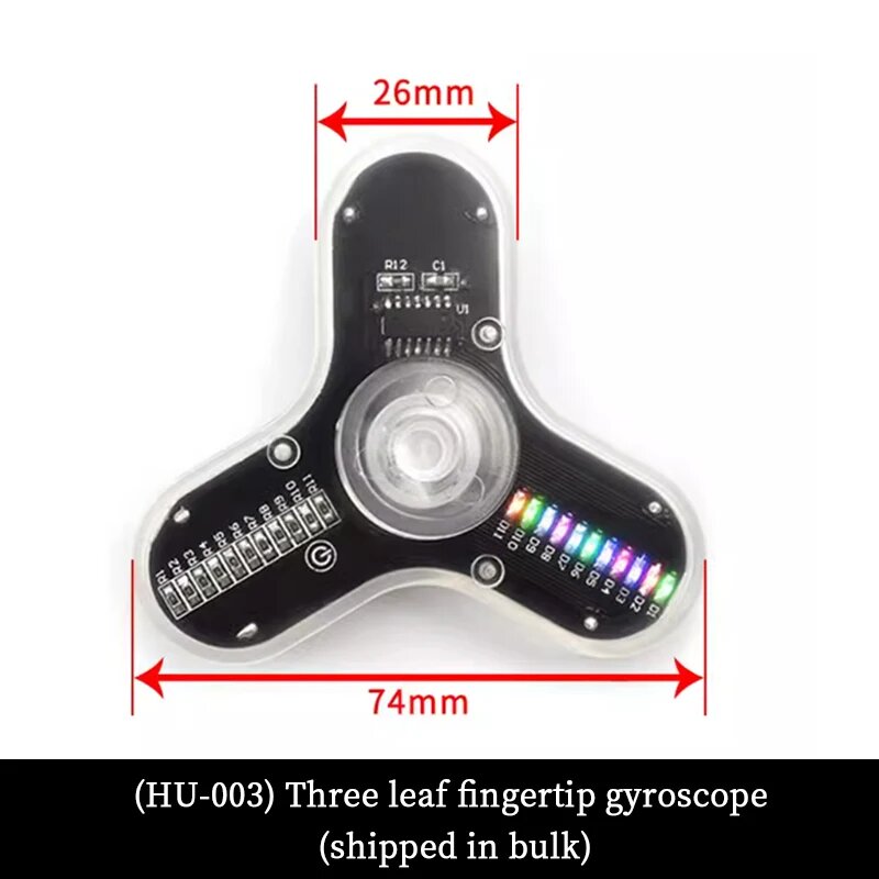 LED гироскоп с подсветкой, Цвет: A