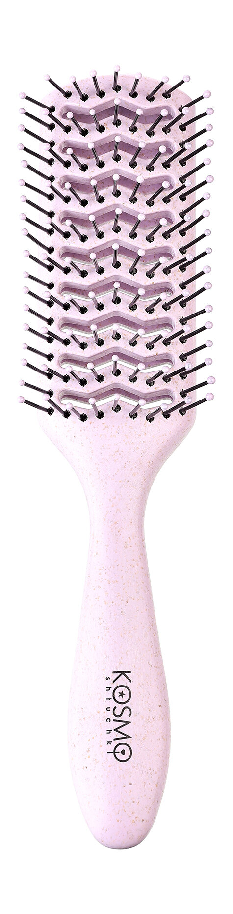 KOSMOSHTUCHKI Расческа БИО прямоугольная продувная фиолетовая