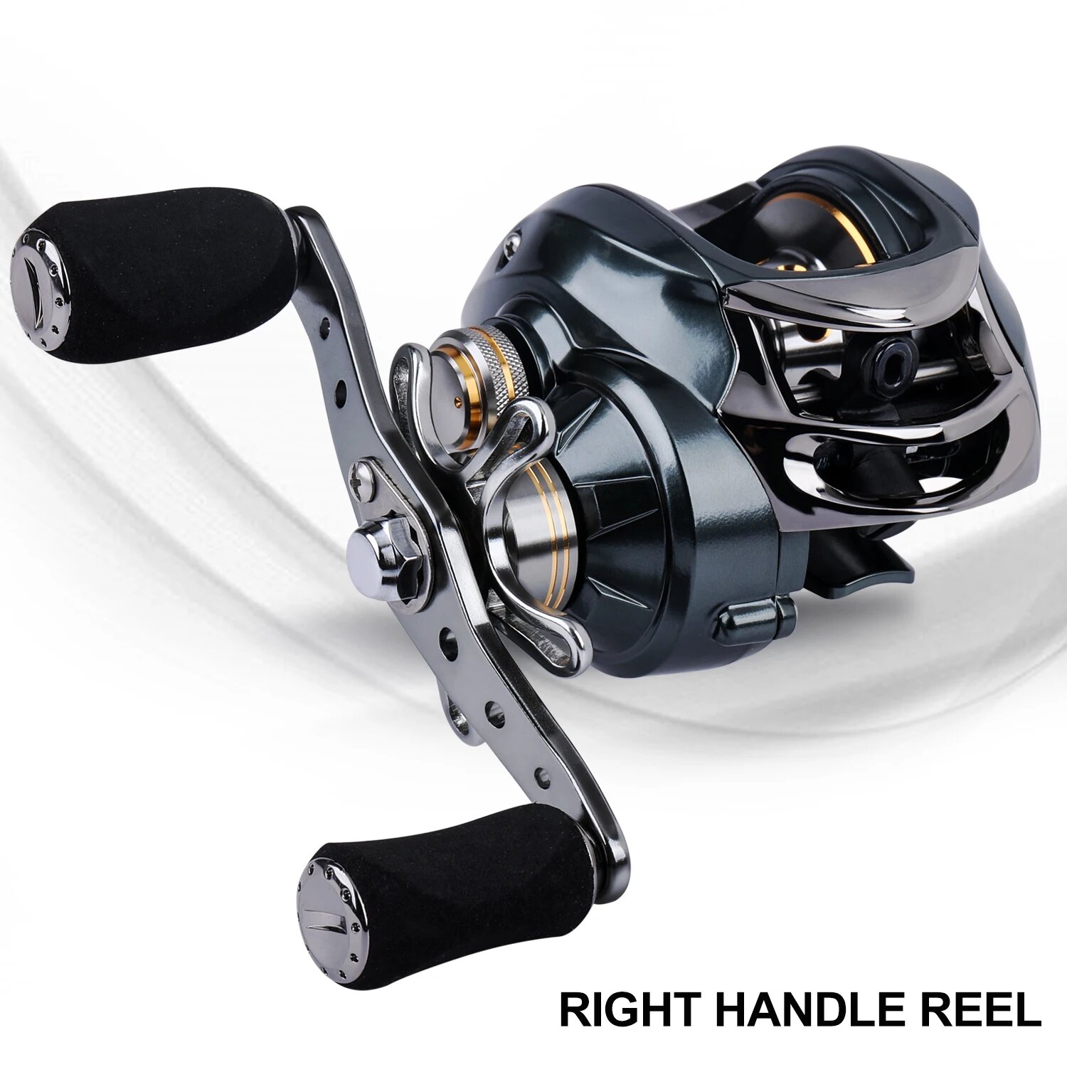 Сougayilang Мультипликаторная катушка для морской рыбалки 11+1BB 7.0:1 Right Handle Reel