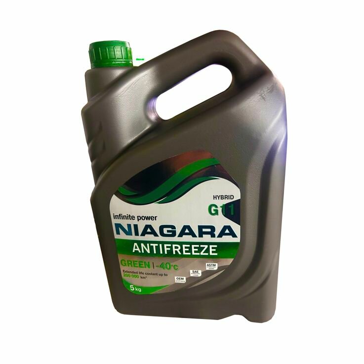 Niagara Green Антифриз G11 зеленый (-40) 5л