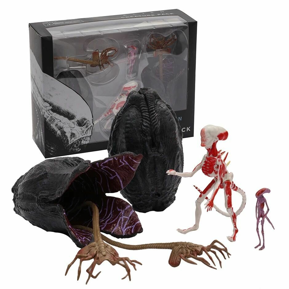 Шарнирная коллекционная фигурка HMTYQNB: NECA Alien Covenant Xenomorph Neomorph ПВХ Фигурка Коллекционная модель игрушки