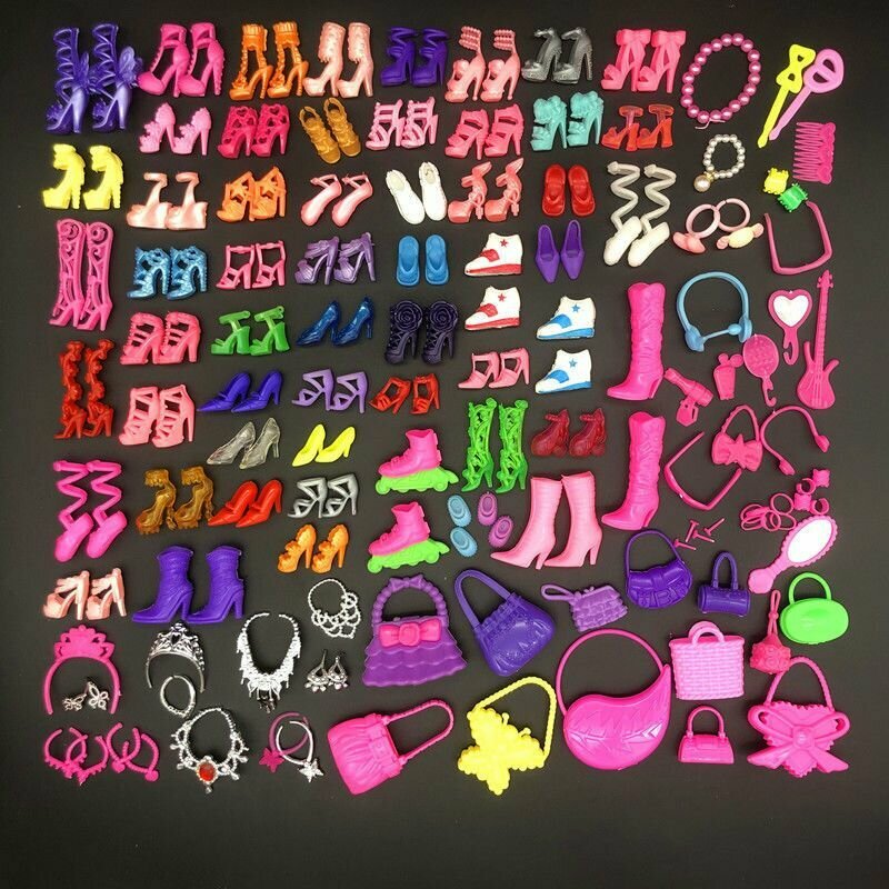 30cm кукол Барби, барби йога обувь10 пара/8 сумок/ 7аксессуаров