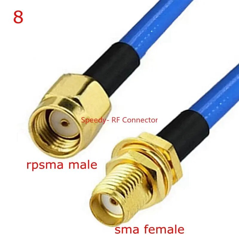 RG405 коаксиальный кабель SMA-SMA ATXD 50CM, type8-1pcs