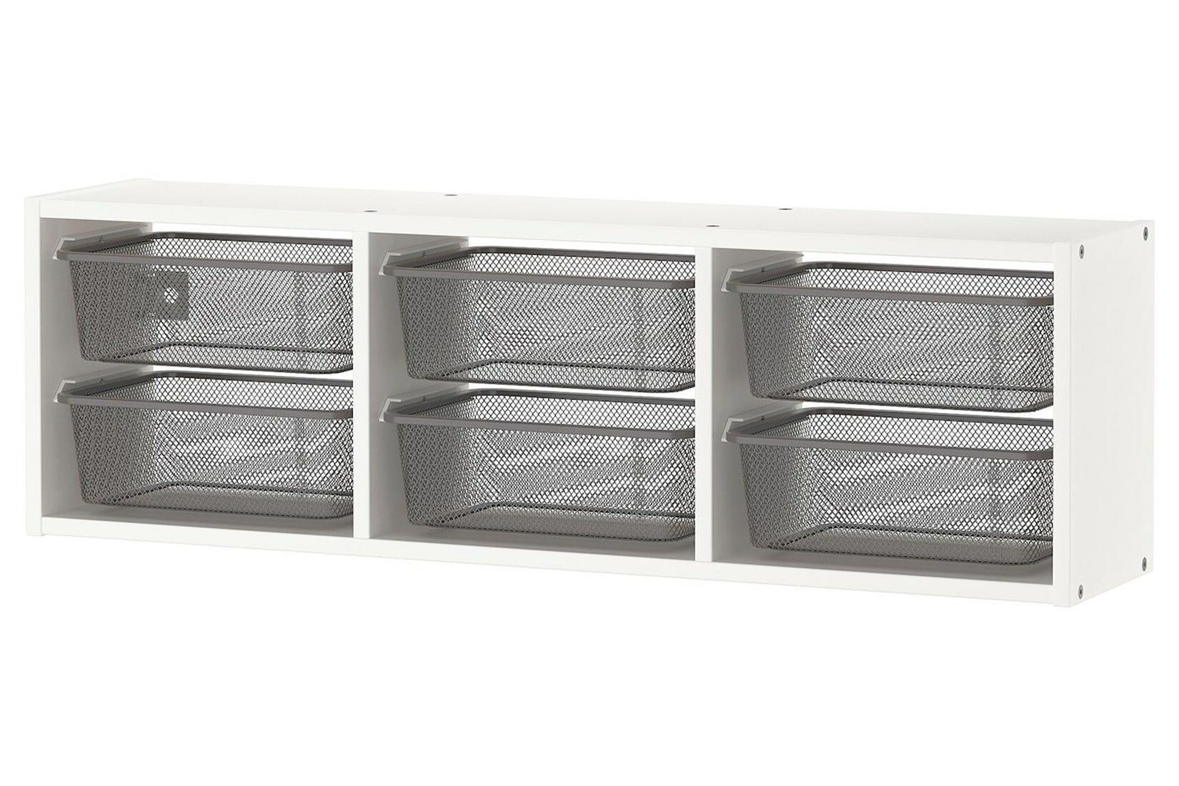 TROFAST IKEA 794.781.93 Навесная полка 99x21x30 см белый/темно-серый