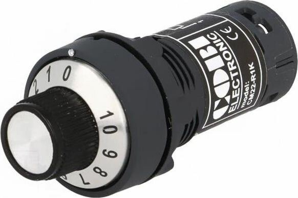 Потенциометр COBI CM22-R1K 22мм CM22 -25-70 град. C d22,5мм IP65 1кОм 1 шт