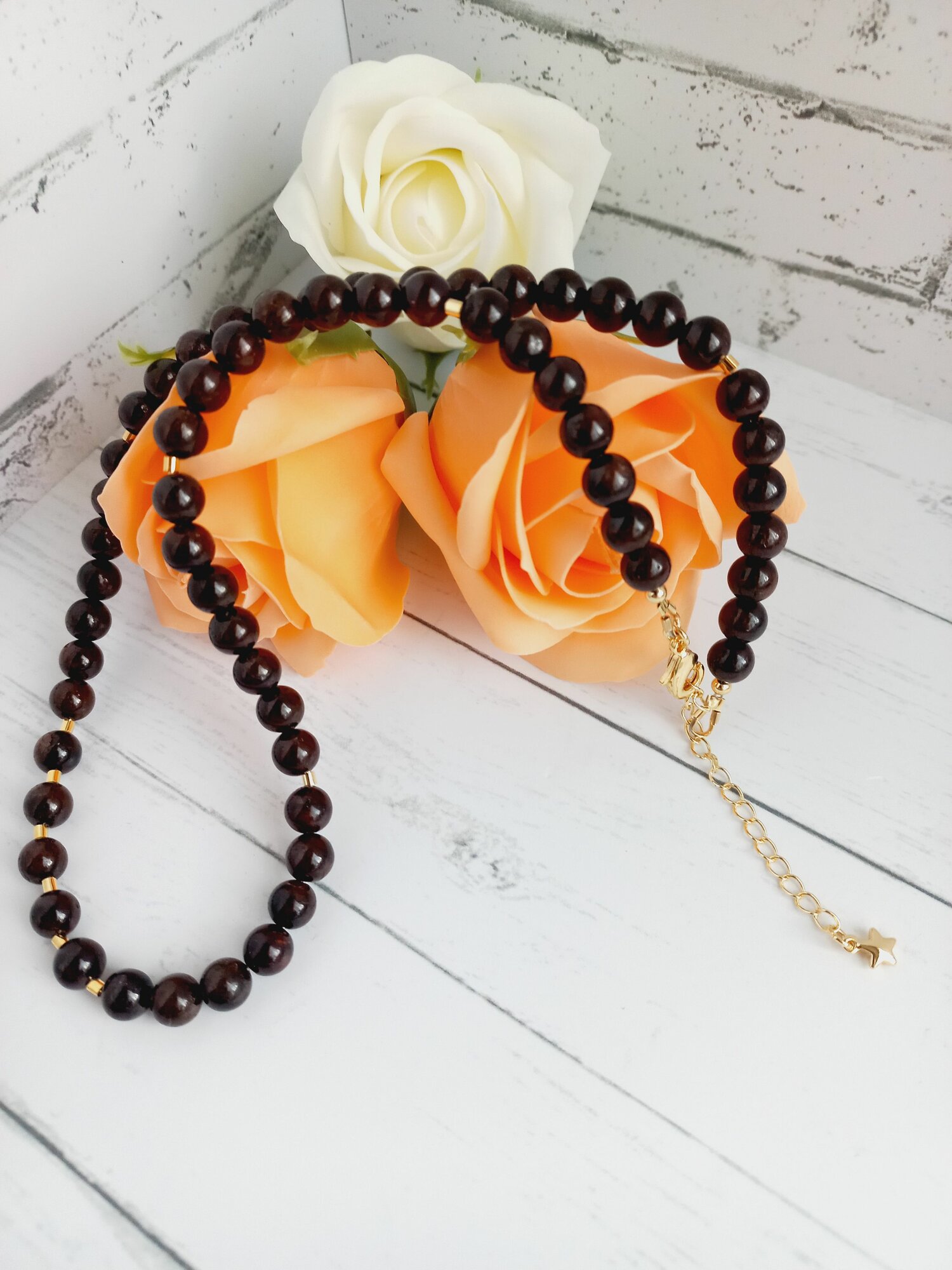 Бусы, гранат, комплект