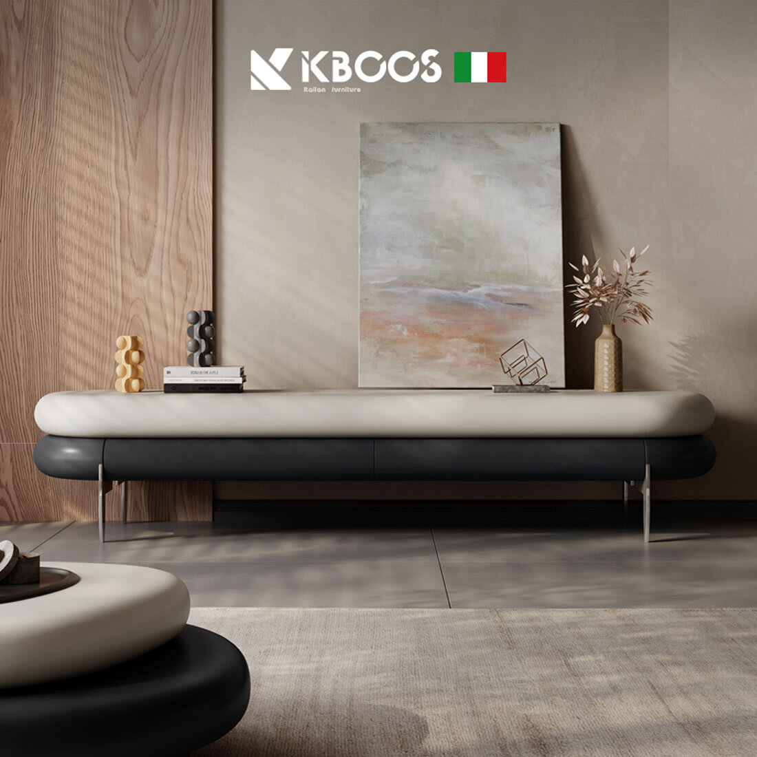 Тумба под телевизор KBOOS Italian Art, ширина 2 метра