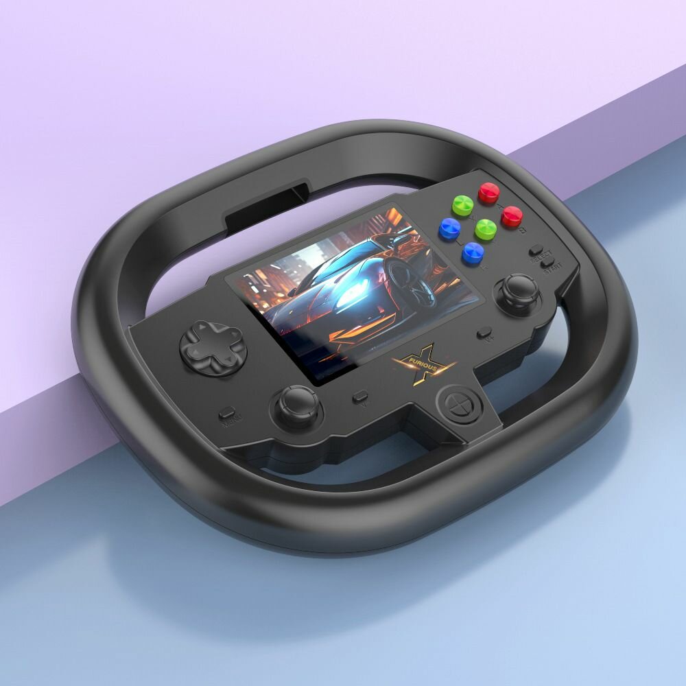 Новая портативная игровая приставка SU-10 с мультистимулятором аркадной игры, 3,5-дюймовым экраном, классной формой рулевого колеса.