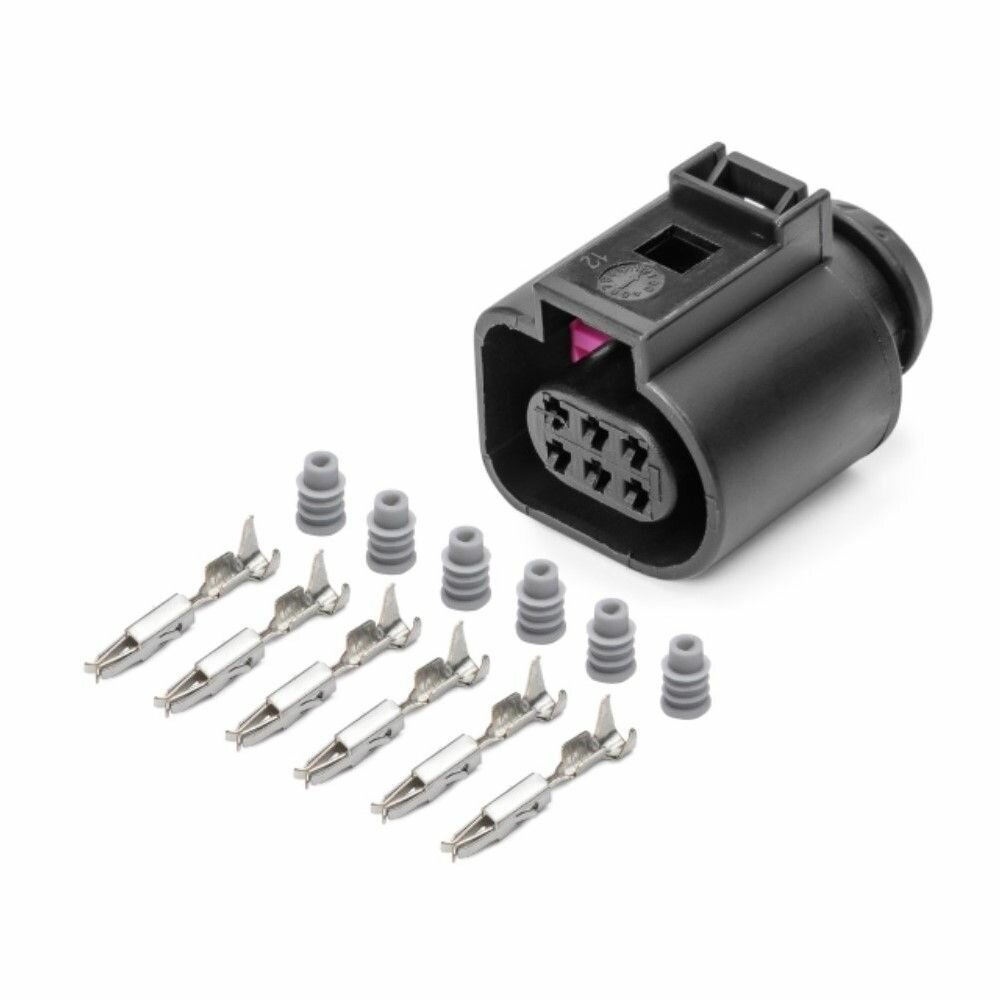 Разъем 1J0973713 (6 pin) 6 контактов к блоку дроссельной заслонки, датчику кислорода для Seat, Skoda, VW, Cargen AX6556S