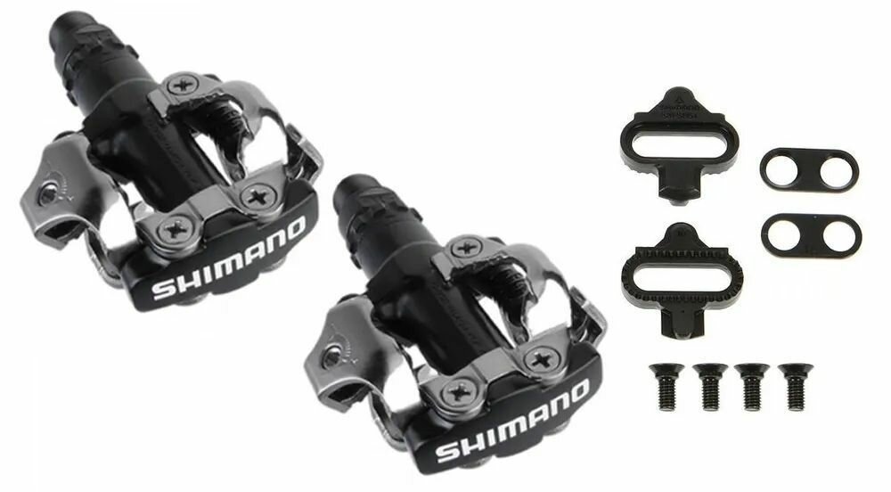 Новая велосипедная педаль Shimano PD - M520, SPD с болтами, черный