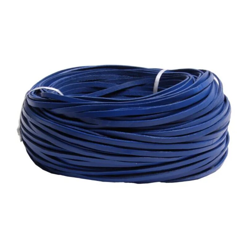 Кожаный шнур 2м 3-10мм красный/черный/белый Темно-синий, 3mm, Royal Blue