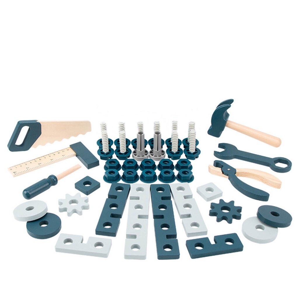 Детский игрушечный набор инструментов, развивающая игрушка-конструктор, 3D-пазл, развивающая игрушка-плотник с отверткой для малышей.