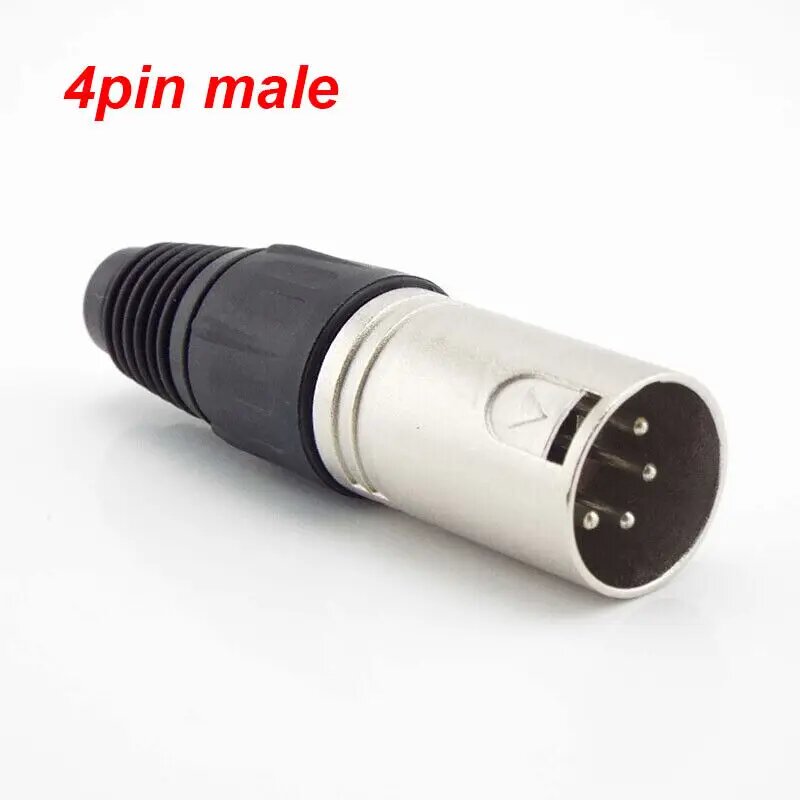 XLR 4pin male разъем штекер, 1шт