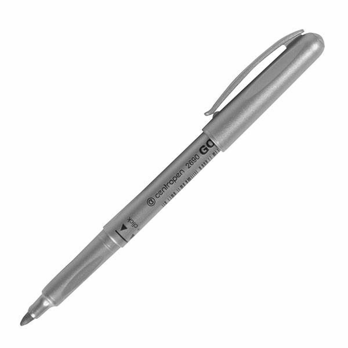 Маркер для декорирования Centropen 2690 (1.5-3мм, серебристый) (2690/01-94), 200шт.