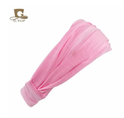 Женские хлопковые повязки на голову GATHERTOP Розовый, pink