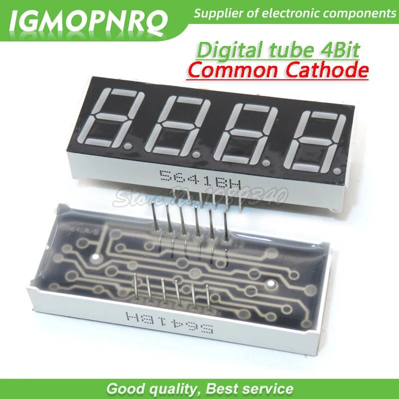 LED дисплей 4-битный Common Cathode, красный