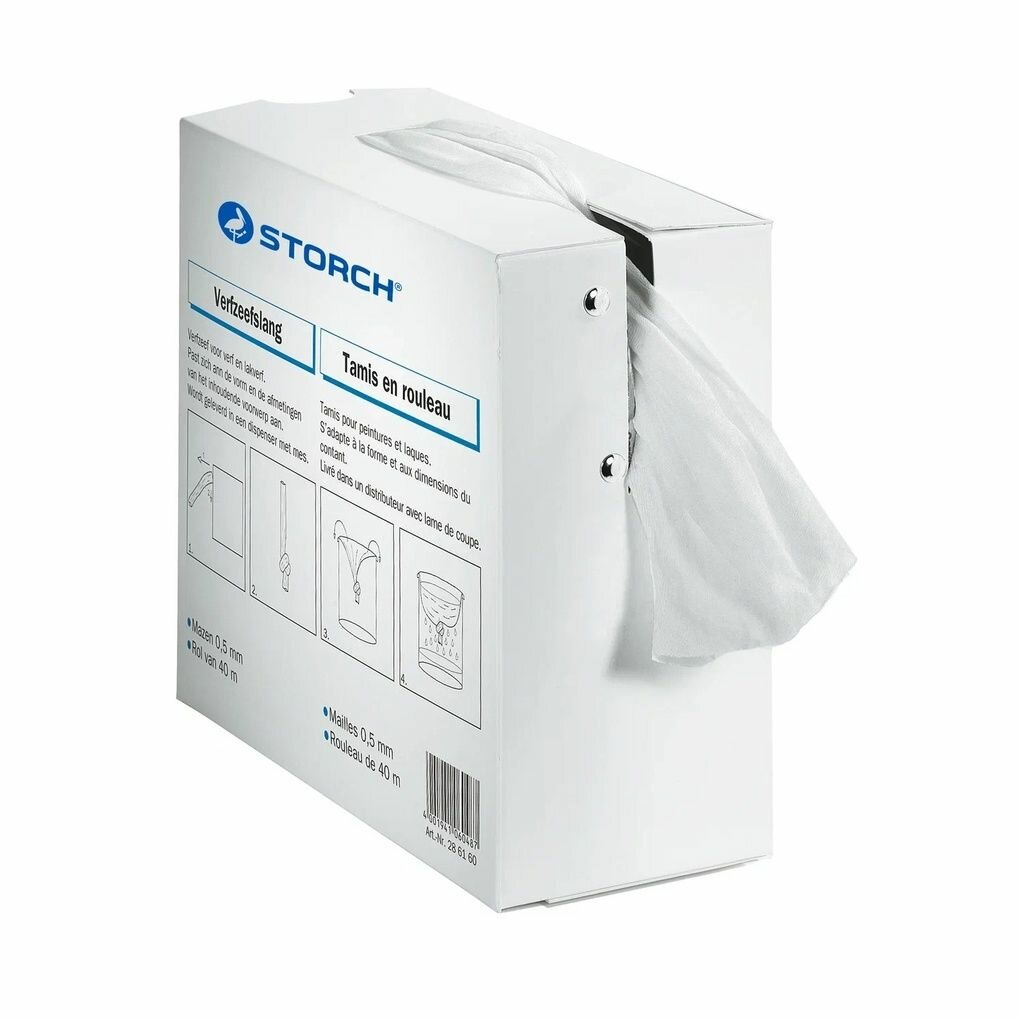 Фильтр для краски нейлоновый в чулке Storch Farbsieb-Schlauch 286160 ячейка 0,5 мм (40м)