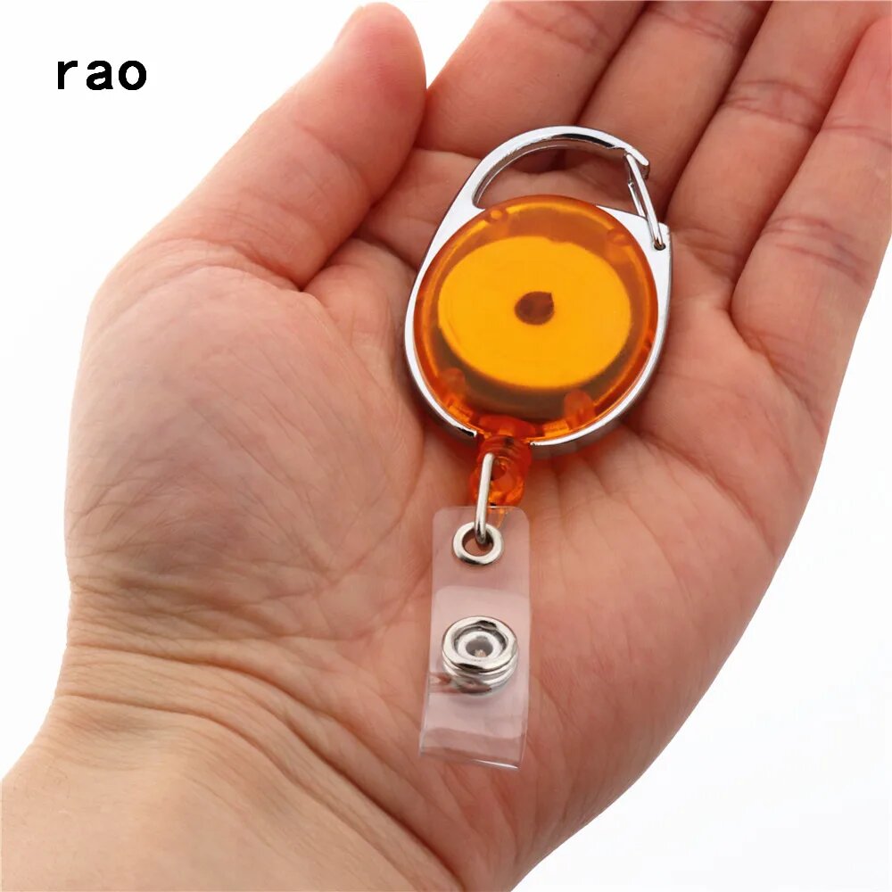 Брелок-ретрактор You Ping 009 Оранжевый, Transparent yellow